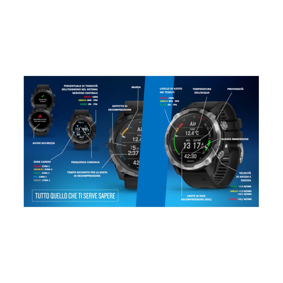 Garmin Descent MK2 | Computer subacqueo | Blusub